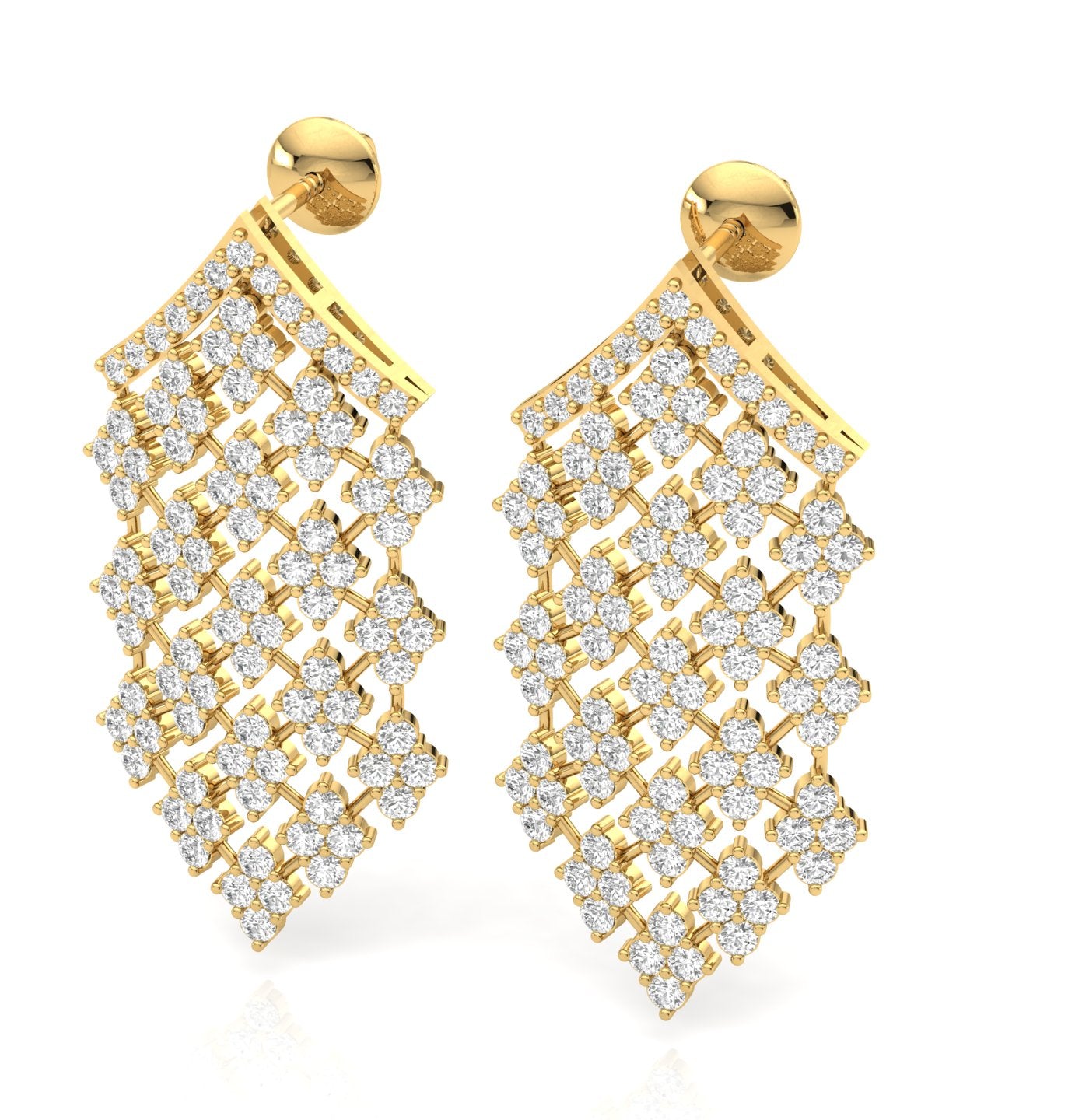 Starfall Diamond Drop Earrings – WhiteCut Diamonds