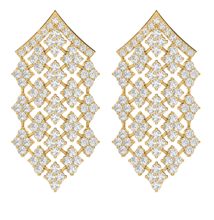 Starfall Diamond Drop Earrings – WhiteCut Diamonds